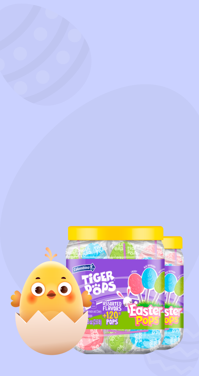 Easter Candy | Party Favors | Egg-Shaped Suckers - Colombina