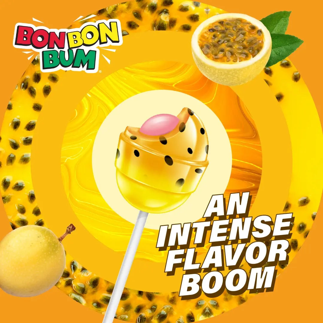 Bon Bon Bum Passion Fruit | 48 Ct - Colombina