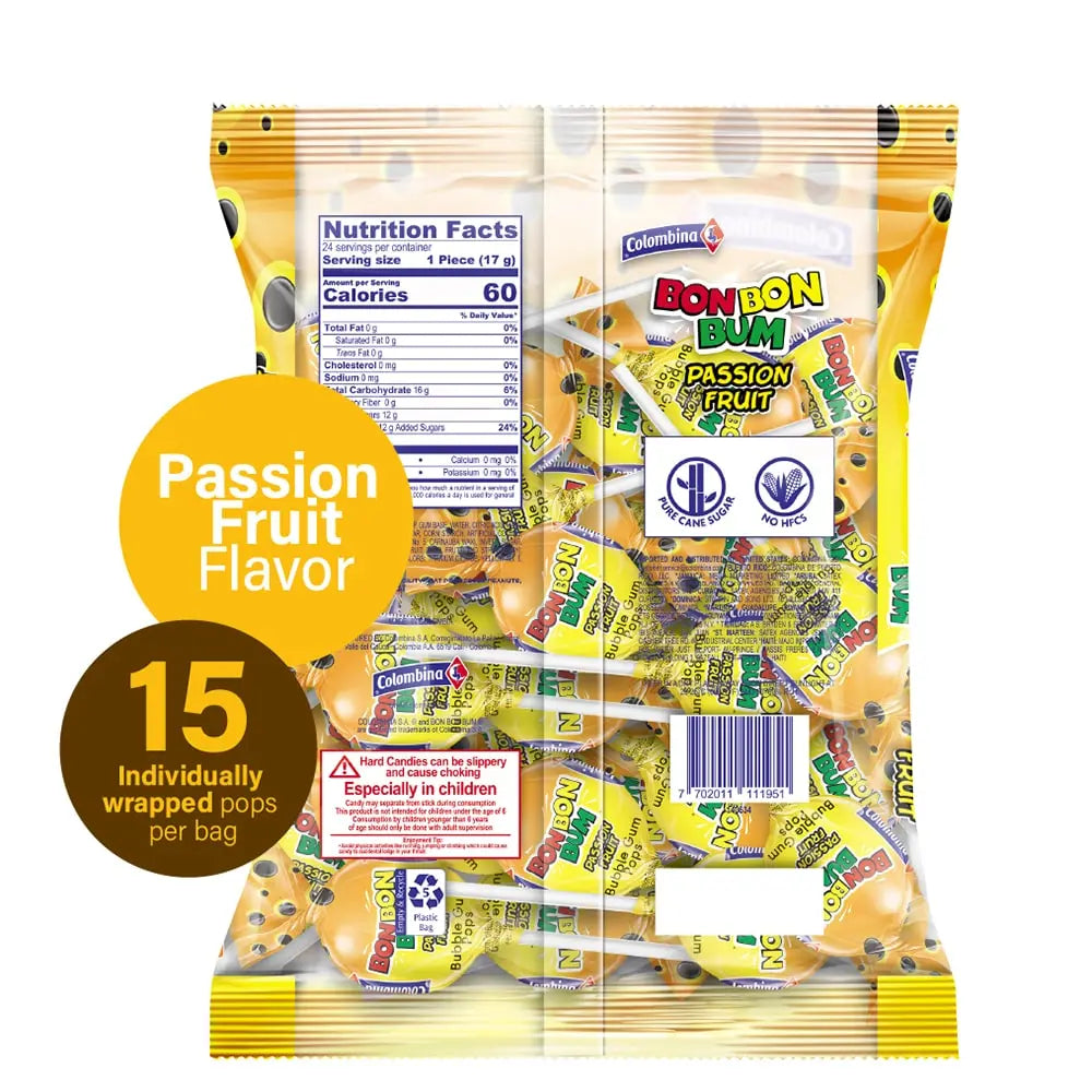 Bon Bon Bum Passion Fruit | 24 Ct – Colombina