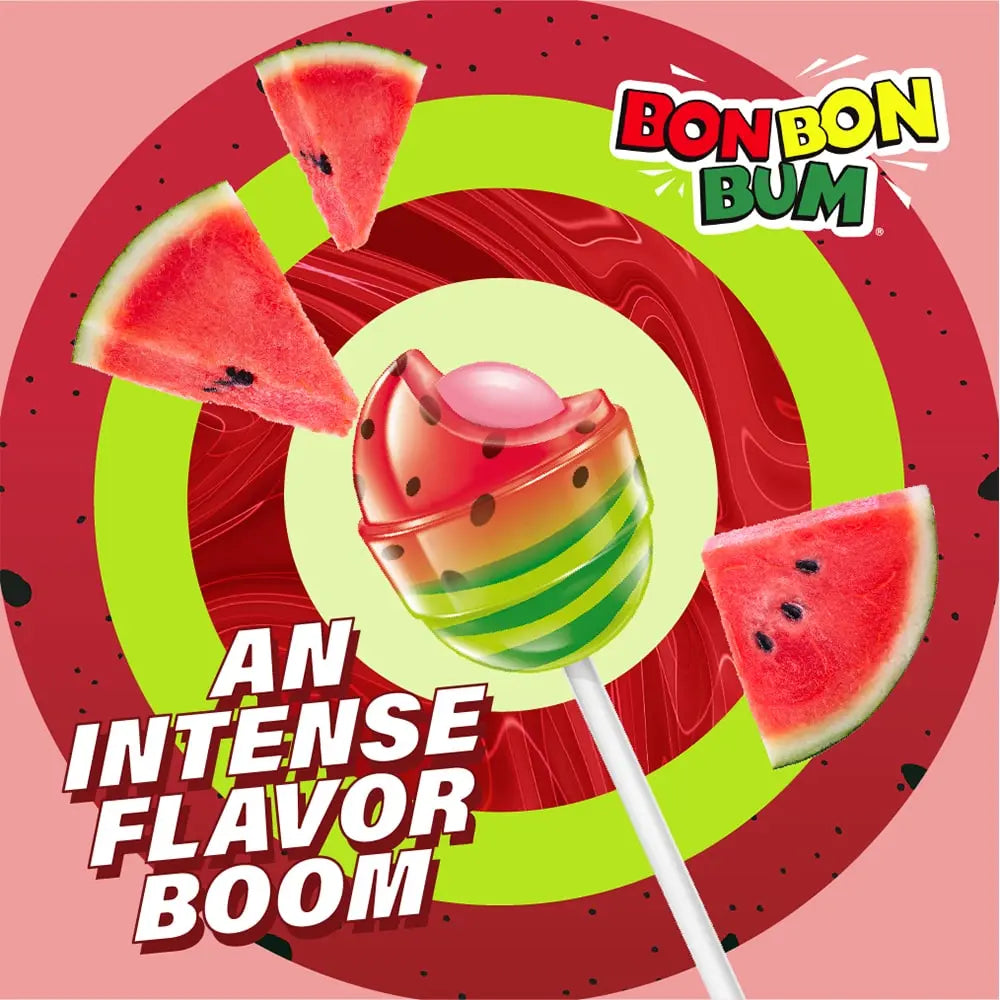 Bon Bon Bum Watermelon | 24 Ct - Colombina